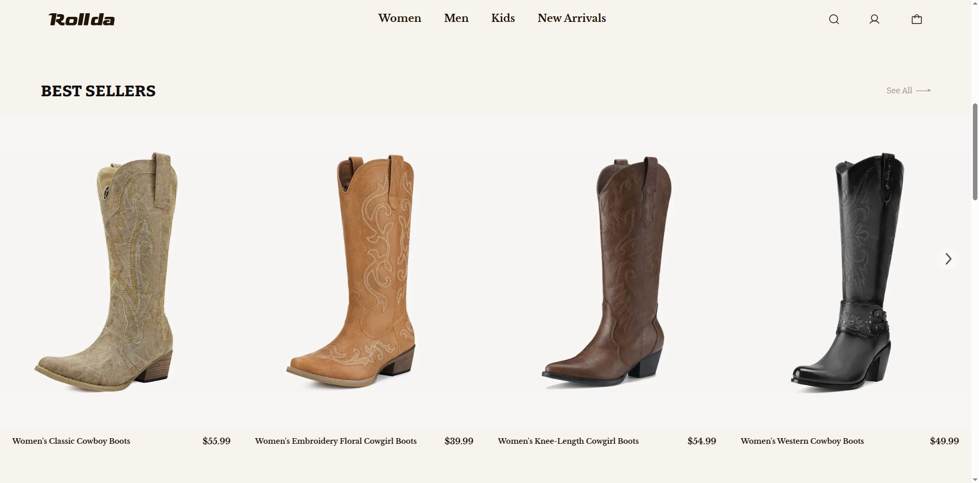 Women’s Knee-high Cowboy Boots | Bold & Tall Western Boots